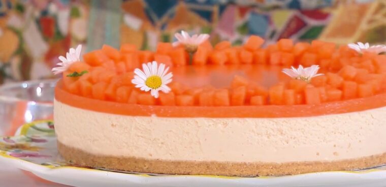 É sempre mezzogiorno | Ricetta torta fredda al melone di Natalia Cattelani